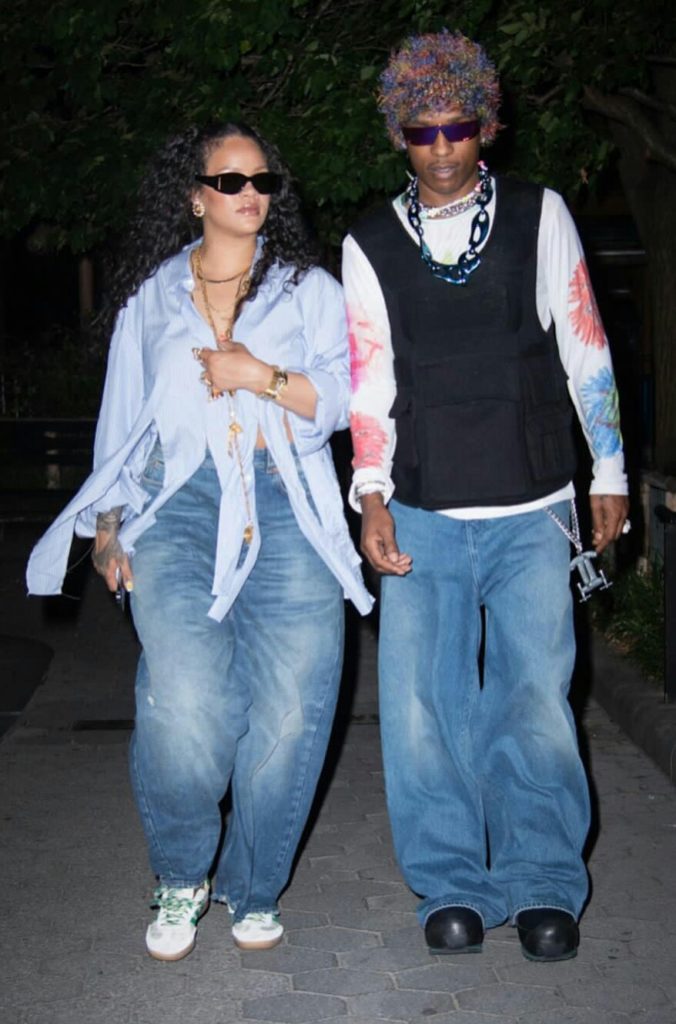 Rihanna and Asap Rocky spotted enjoying the summer evening at a park in ...